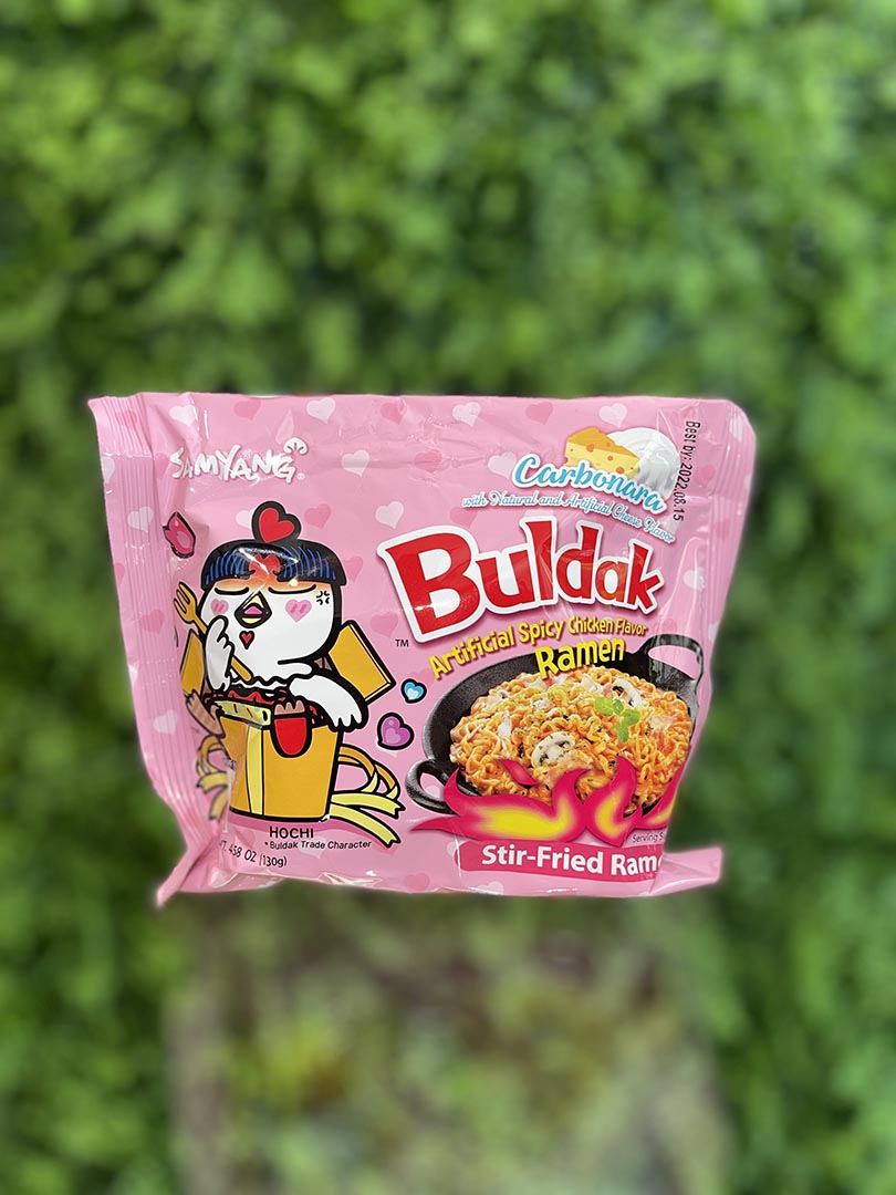 Buldak Stir Fried Ramen Noodles Spicy Chicken Carbonara – BussinSnacks