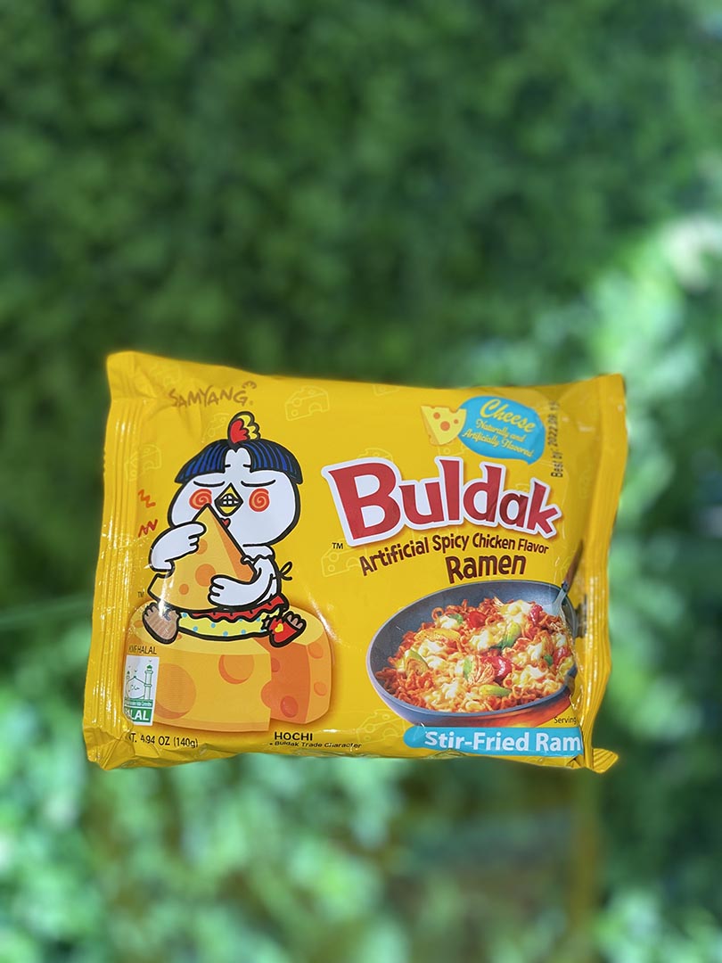Buldak Spicy Chicken Stir Fried Ramen Noodles W/ Cheese (Korea ...